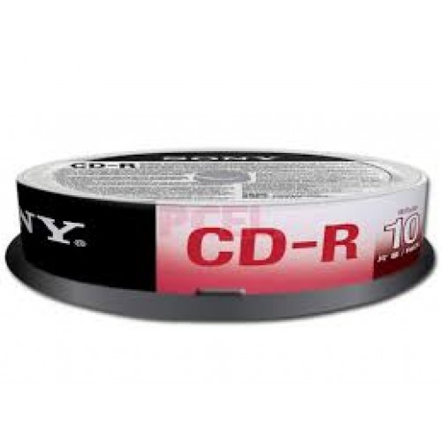 SONY CD-R 700MB CAKE 10 UNIDADES
